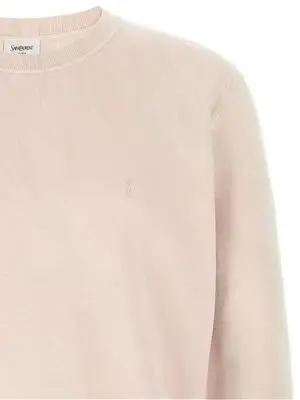 Saint Laurent Cassandre Logo Sweatshirt - Neutrals