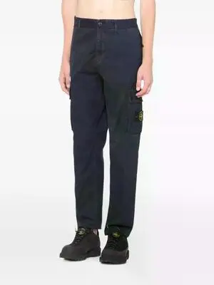 Stone Island Cargo-pocket Trousers - Blue