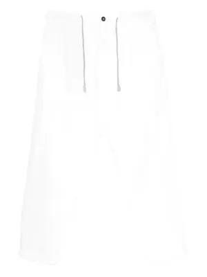Eleventy Drawstring Cotton Trousers - White