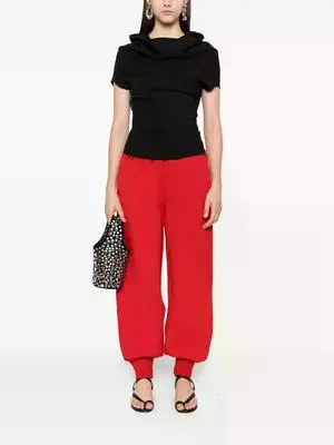 JIL SANDER Elasticated Track Pants - Red