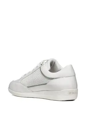 Geox Myria Perforated Leather Sneakers