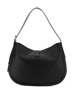 Alexander McQueen Buckle-fastening Leather Shoulder Bag - Black