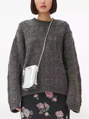 GANNI Metallic Cross Body Bag