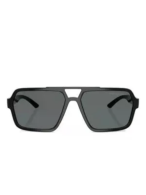 Prada Geometric-frame Sunglasses - Black