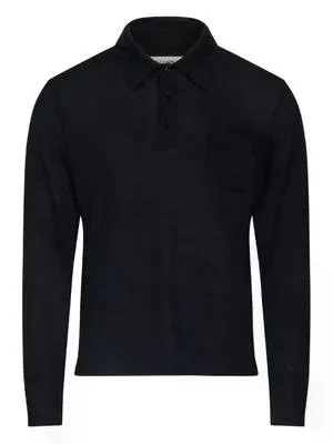 MAISON MARGIELA Long-sleeve Polo Shirt - Black