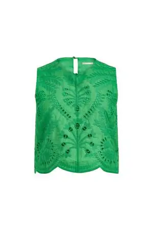 MARIE OLIVER Davis Top - Emerald