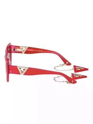 Guess Chain-embellished Square Sunglasses