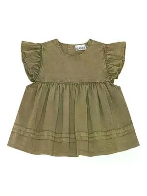 Ganni Gathered Blouses