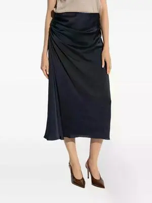 Theory Draped Midi Skirt
