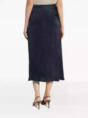 Theory Draped Midi Skirt