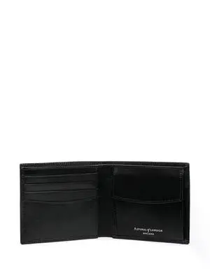 ASPINAL OF LONDON Logo Plaque Folded Wallet - Black