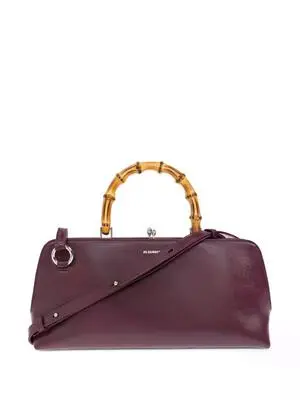JIL SANDER Bamboo-handle Leather Tote Bag - Red