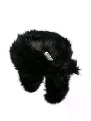 Ruslan Baginskiy Faux-fur Ear Hat - Black
