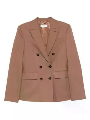 Stella McCartney Double-breasted Wool Blazer - Brown