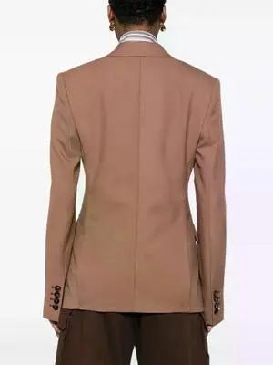 Stella McCartney Double-breasted Wool Blazer - Brown