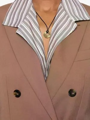 Stella McCartney Double-breasted Wool Blazer - Brown