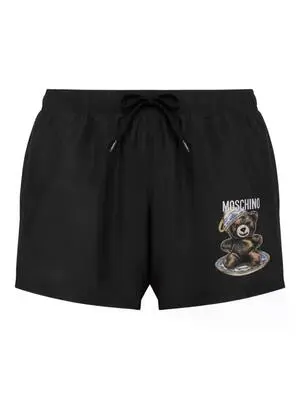 Moschino Teddy Bear-print Swim Shorts - Black