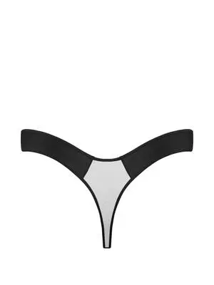 MAISON CLOSE Pure Tentation High-cut Thong - Black