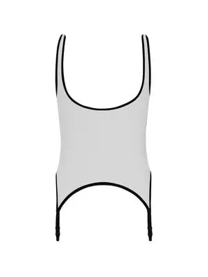 MAISON CLOSE Pure Tentation Garter Bodysuit - Black