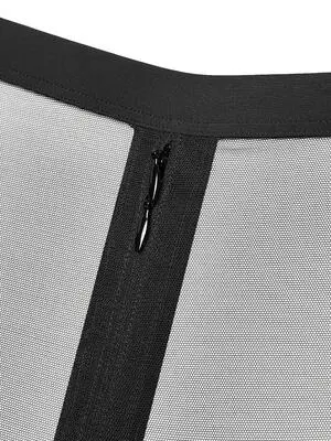 MAISON CLOSE Pure Tentation Openable Mesh Shorts - Black