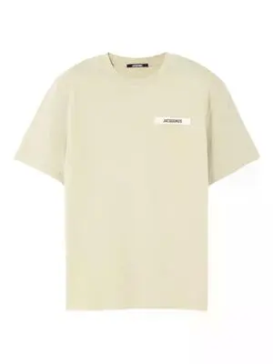 Jacquemus Gros Grain Logo-patch T-shirt - Green