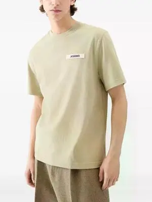 Jacquemus Gros Grain Logo-patch T-shirt - Green