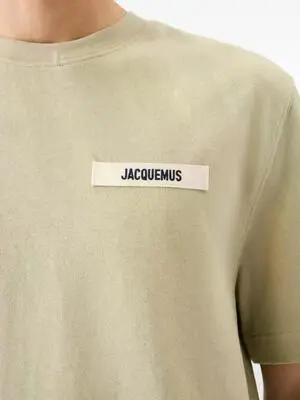 Jacquemus Gros Grain Logo-patch T-shirt - Green
