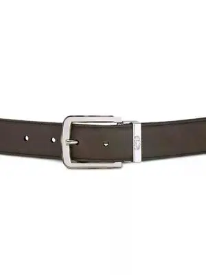 FERRAGAMO Reversible Leather Belt - Black