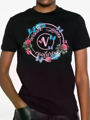 Versace Logo-print T-shirt - Black