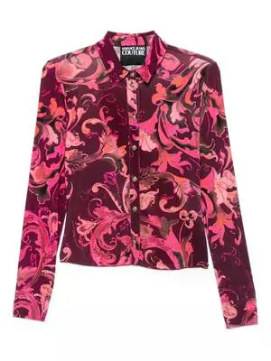 Versace Porcelain Barocco Button-up Shirt