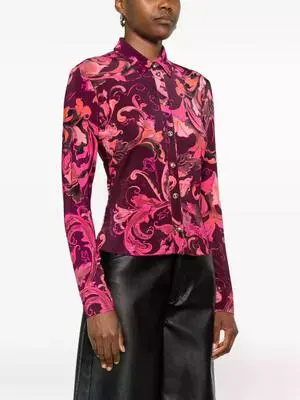 Versace Porcelain Barocco Button-up Shirt