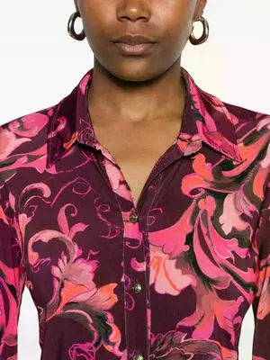 Versace Porcelain Barocco Button-up Shirt