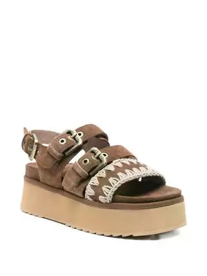 Mou Buckle-embellished Platform Sandals