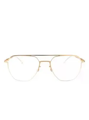 Mykita Geometric Frame Glasses - Gold