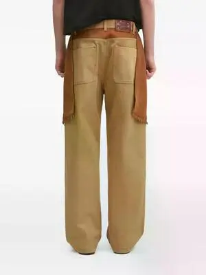 Andersson Bell Fringe-detail Straight Leg Jeans
