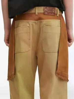 Andersson Bell Fringe-detail Straight Leg Jeans