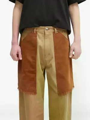 Andersson Bell Fringe-detail Straight Leg Jeans