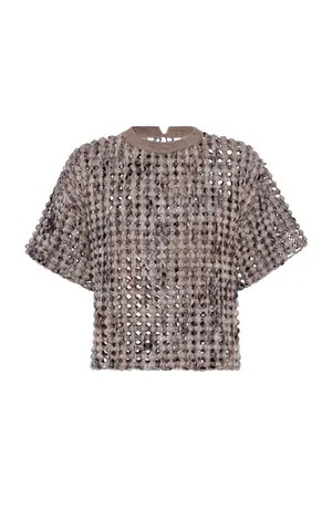 Brunello Cucinelli Sequined T-shirts For Women