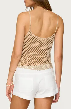 EDIKTED Florenza Open Stitch Camisole