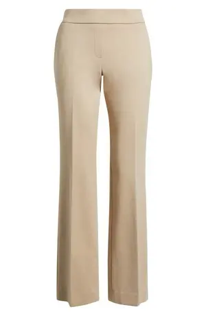 Anne Klein High-waist Pull-on Straight-leg Pants