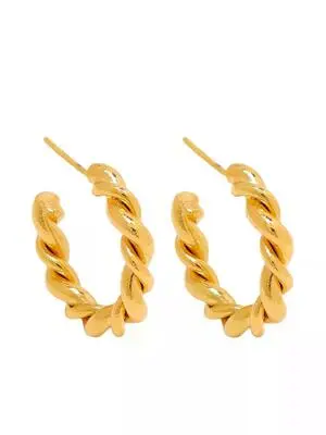 VANINA Fusilli Twisted Hoop Earrings - Gold
