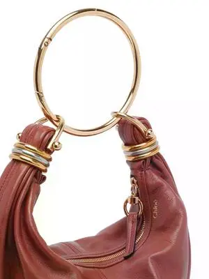 Chloé Calfskin Tote Bag With Bracelet Handle - Brown
