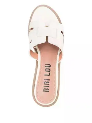 BIBI LOU 65mm Holly Leather Wedge Sandals
