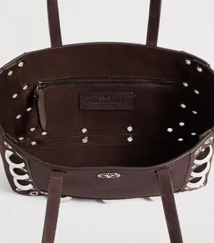 Valentino Garavani Mini Nellcôte Tote Bag - Brown