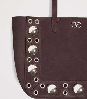 Valentino Garavani Mini Nellcôte Tote Bag - Brown