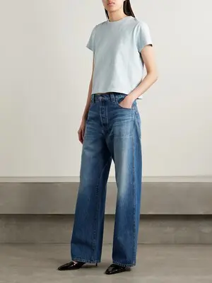 Khaite Winslow Mid-rise Straight-leg Jeans - Blue