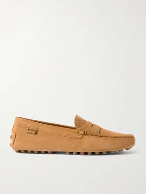 TOD'S Gommino Suede Loafers - Brown