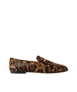TOD'S Leopard-Print Calf Hair Loafers Leopard Print