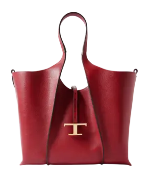 TOD'S T Timeless Medium Leather Shoulder Bag