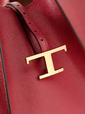 TOD'S T Timeless Medium Leather Shoulder Bag